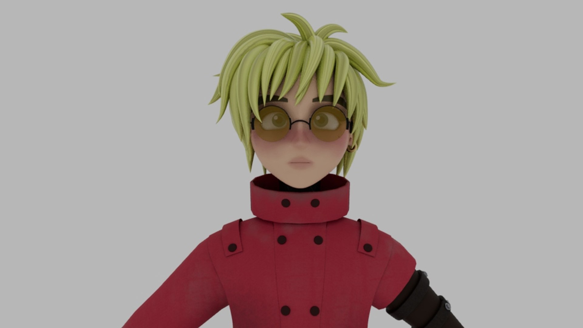 3D Vash The Stampede From Trigun 3d Modeling Meterial And Rigging ...