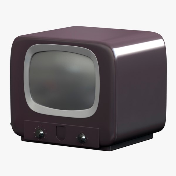 retro tv 3 3d model