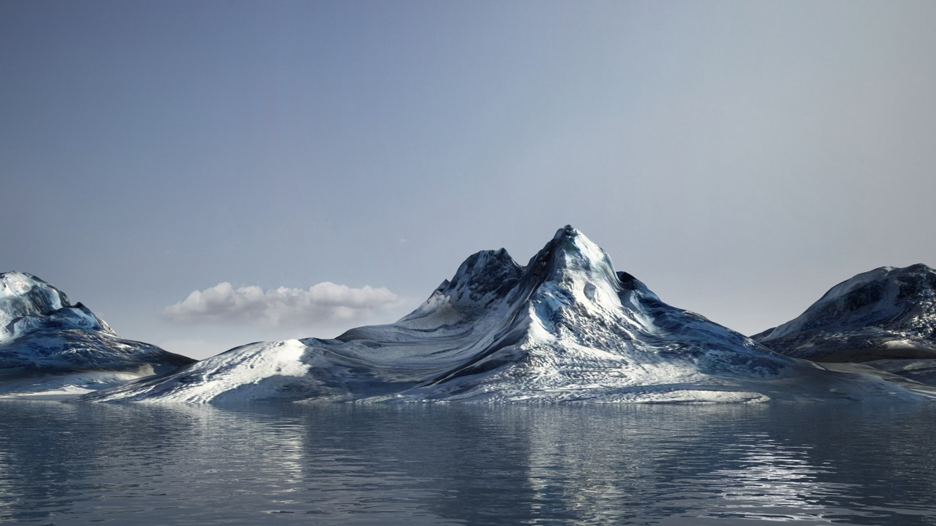 Snow Mountains Glaciers Arctic 3D Model - TurboSquid 1713288