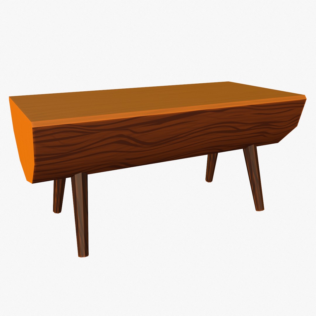 Cartoon Wooden Table 3D - TurboSquid 1902015