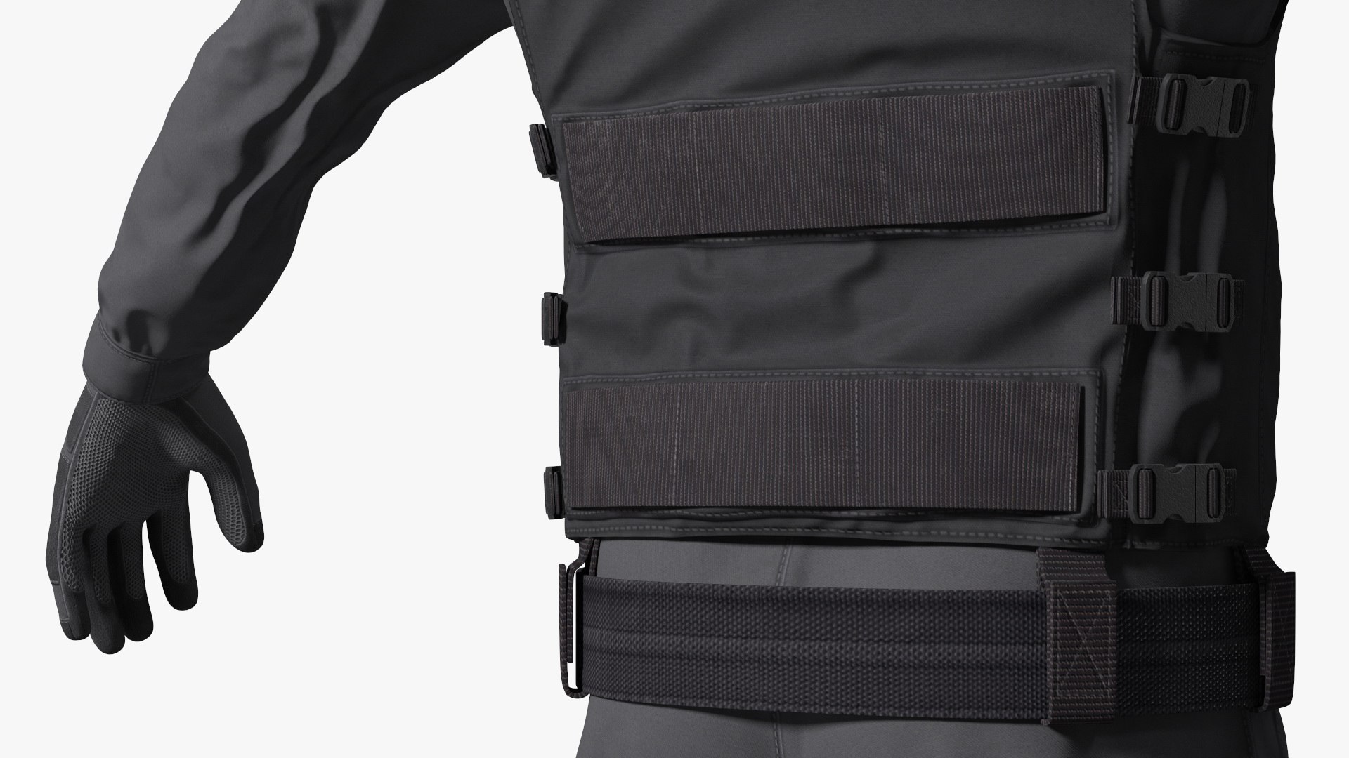 Tactical Police Uniform 3D Model - TurboSquid 2235899