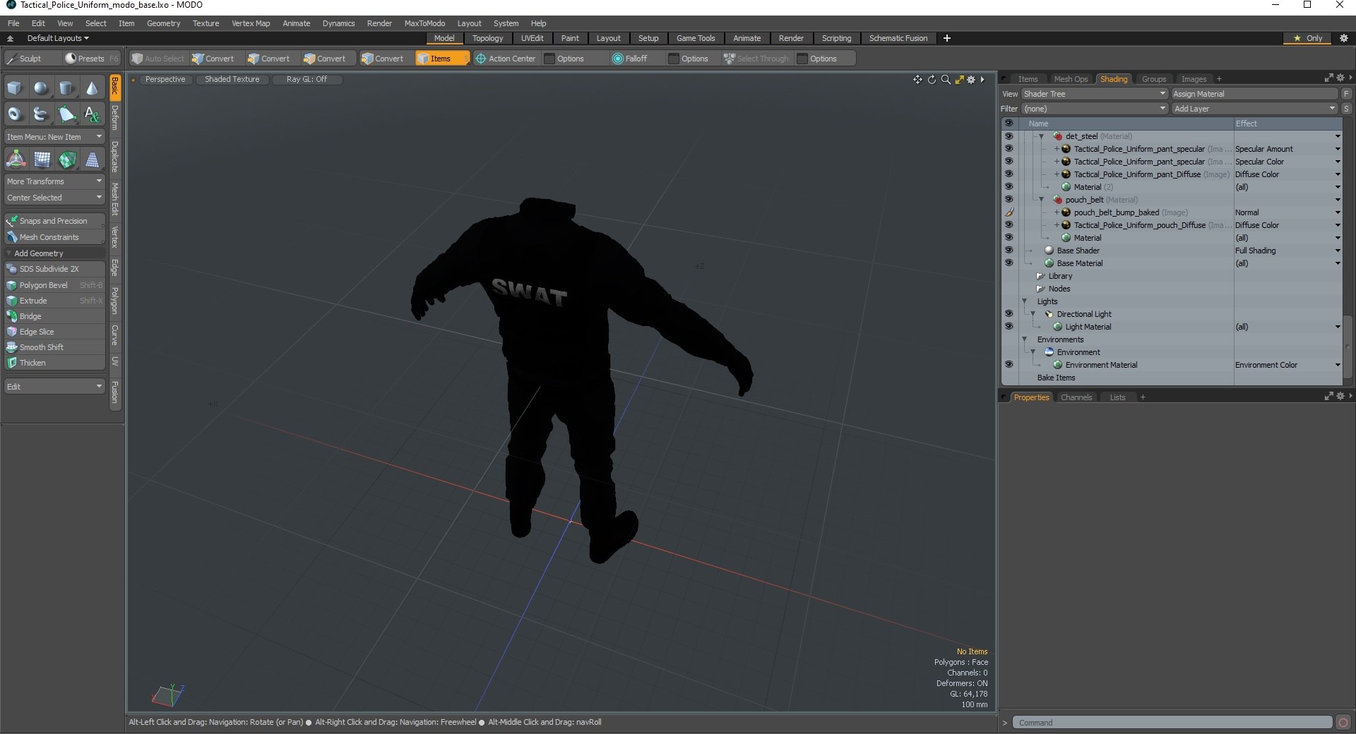Tactical Police Uniform 3D Model - TurboSquid 2235899