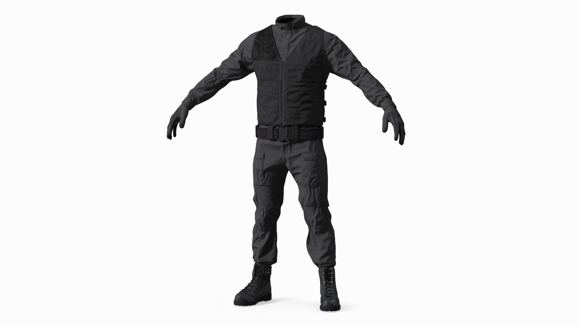 Tactical Police Uniform 3D Model - TurboSquid 2235899