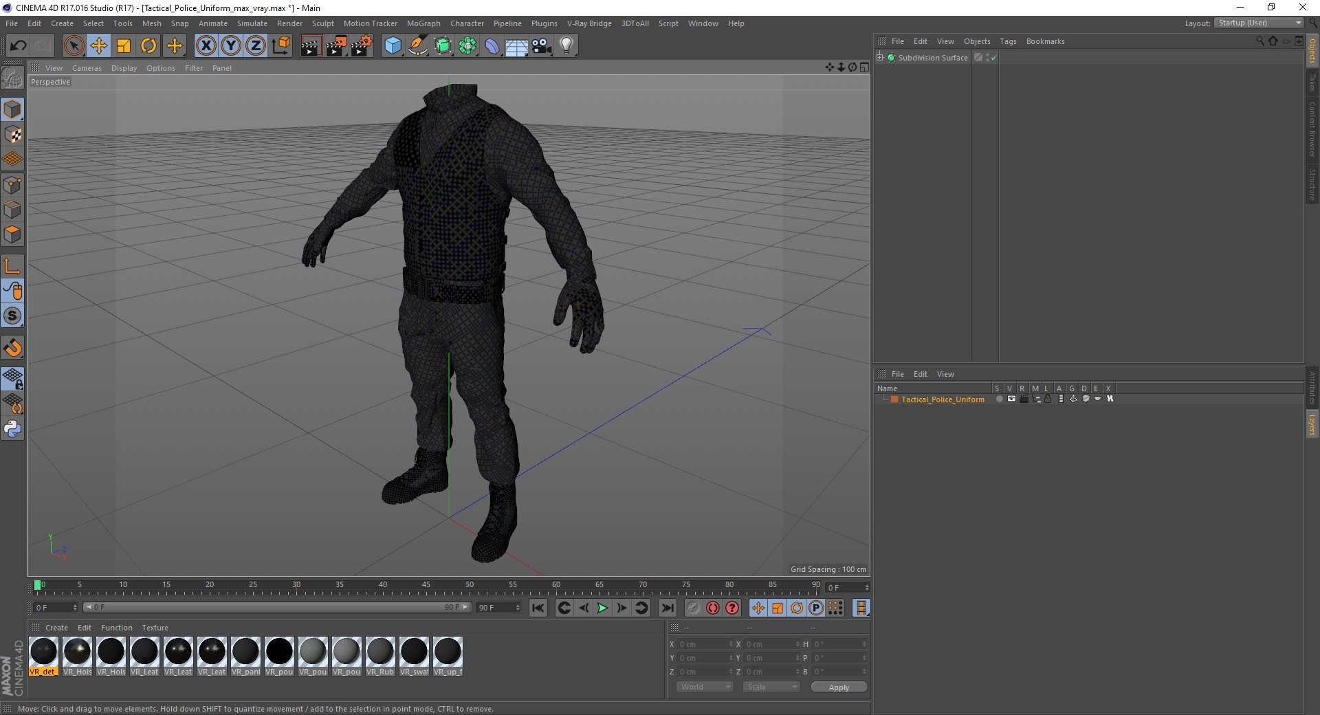 Tactical Police Uniform 3D Model - TurboSquid 2235899