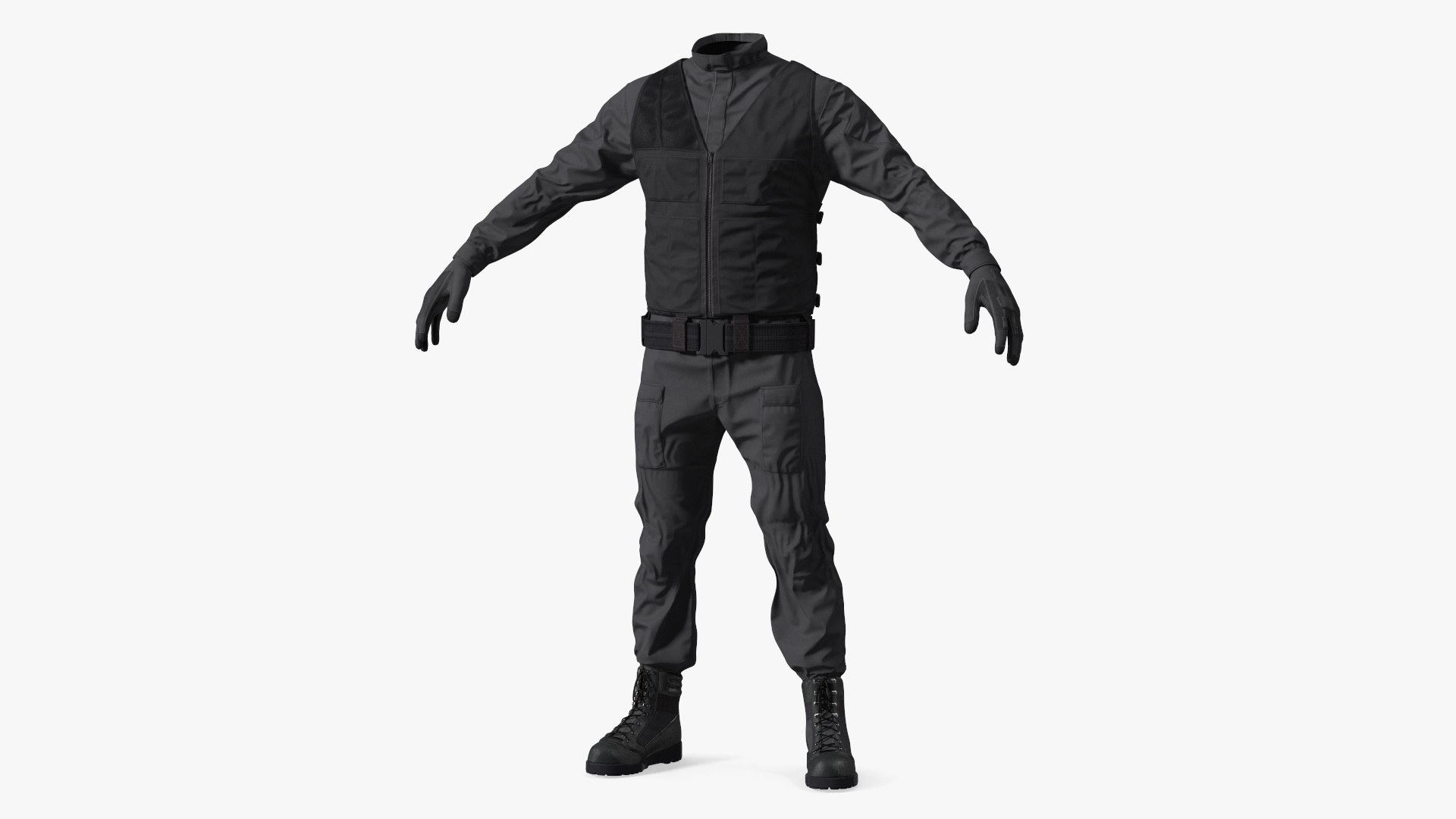 Tactical Police Uniform 3D Model - TurboSquid 2235899