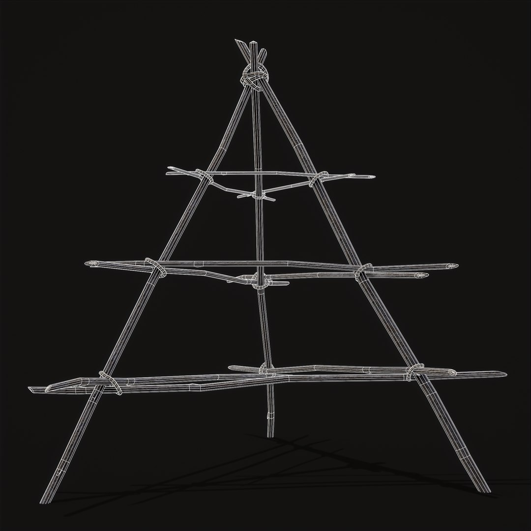 3D Primitive Tripod Meat Smoker - TurboSquid 1930315