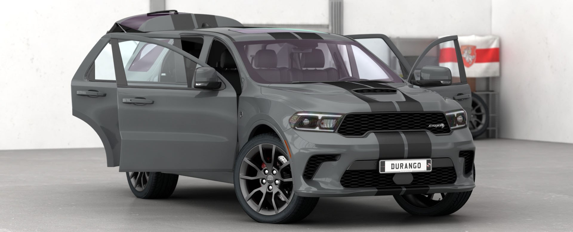 3D model realistic dodge durango srt - TurboSquid 1660687