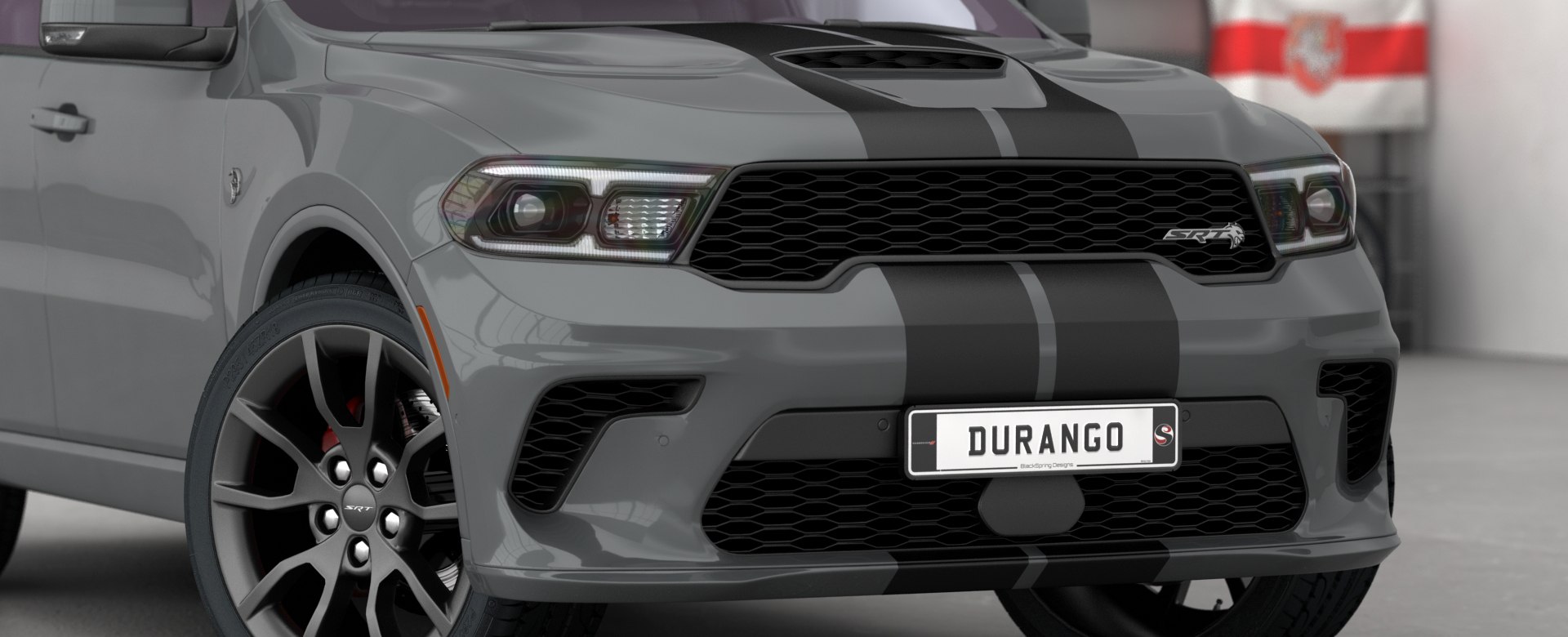 3D model realistic dodge durango srt - TurboSquid 1660687