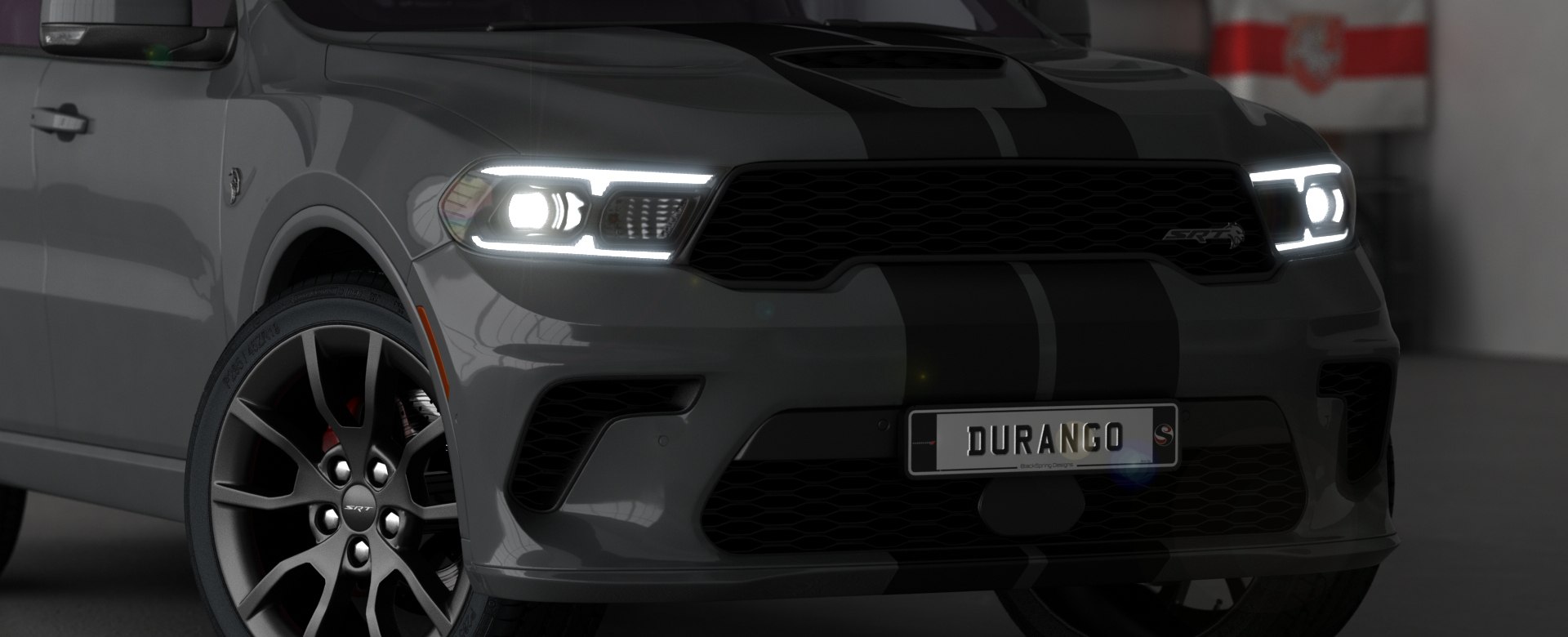 3D model realistic dodge durango srt - TurboSquid 1660687