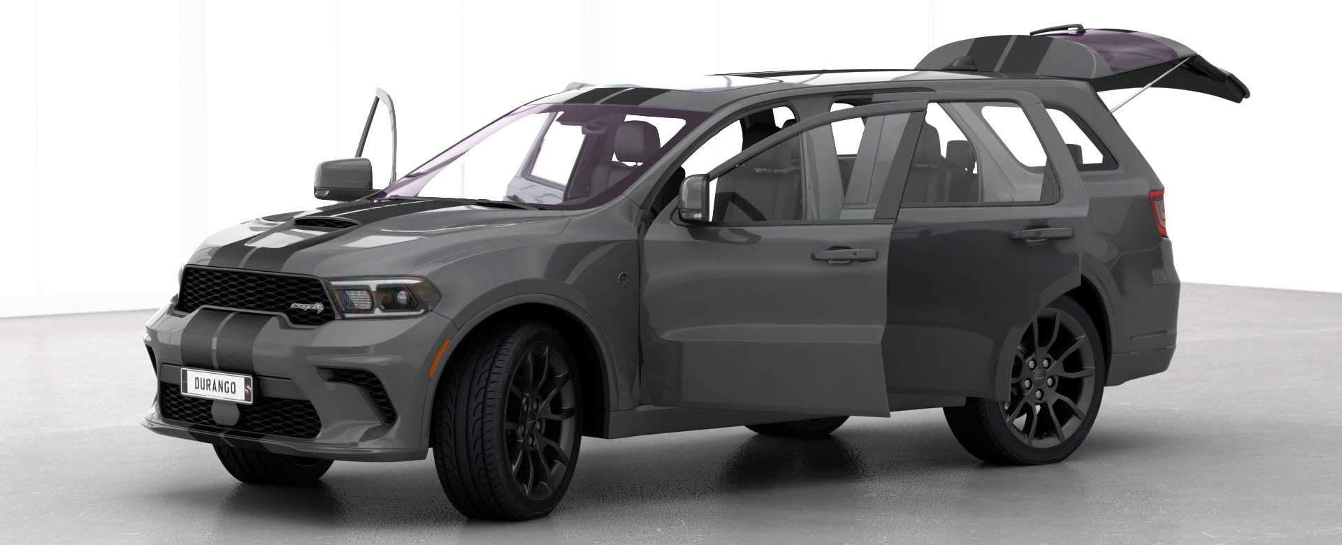 3D model realistic dodge durango srt - TurboSquid 1660687