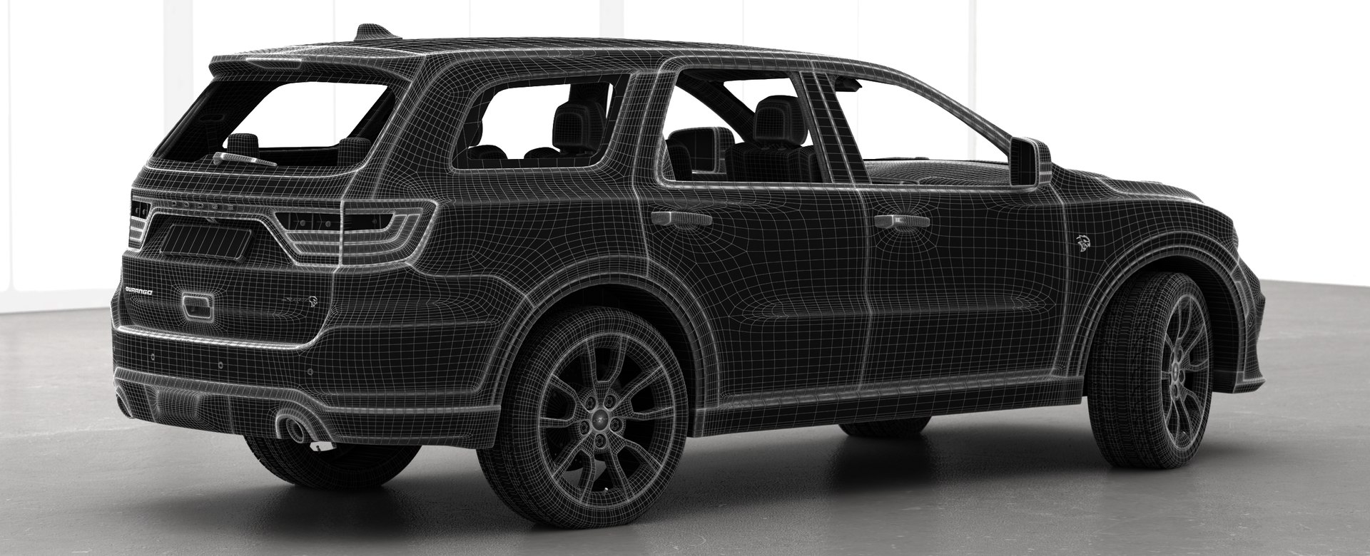 3D model realistic dodge durango srt - TurboSquid 1660687