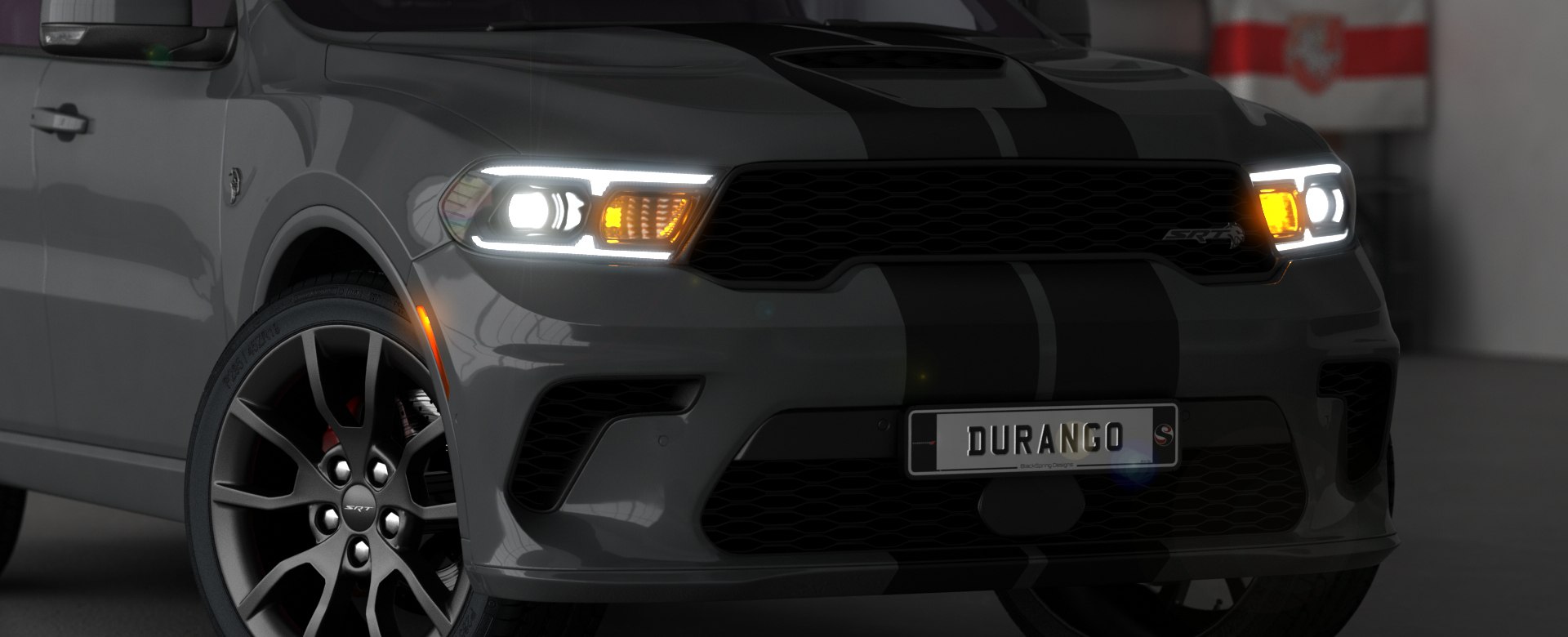3D model realistic dodge durango srt - TurboSquid 1660687