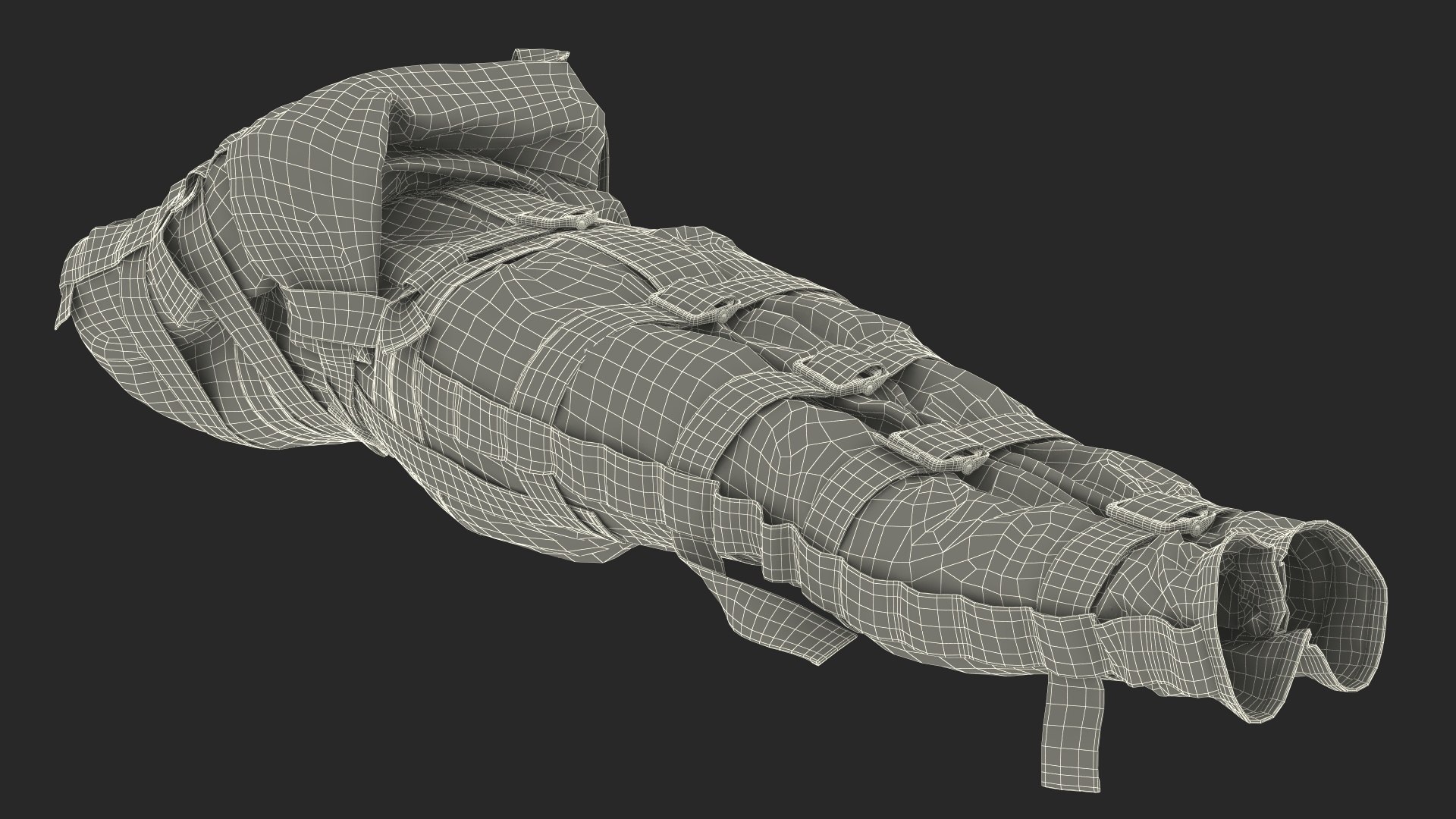 Straitjacket Human Figure White Model - TurboSquid 2291254