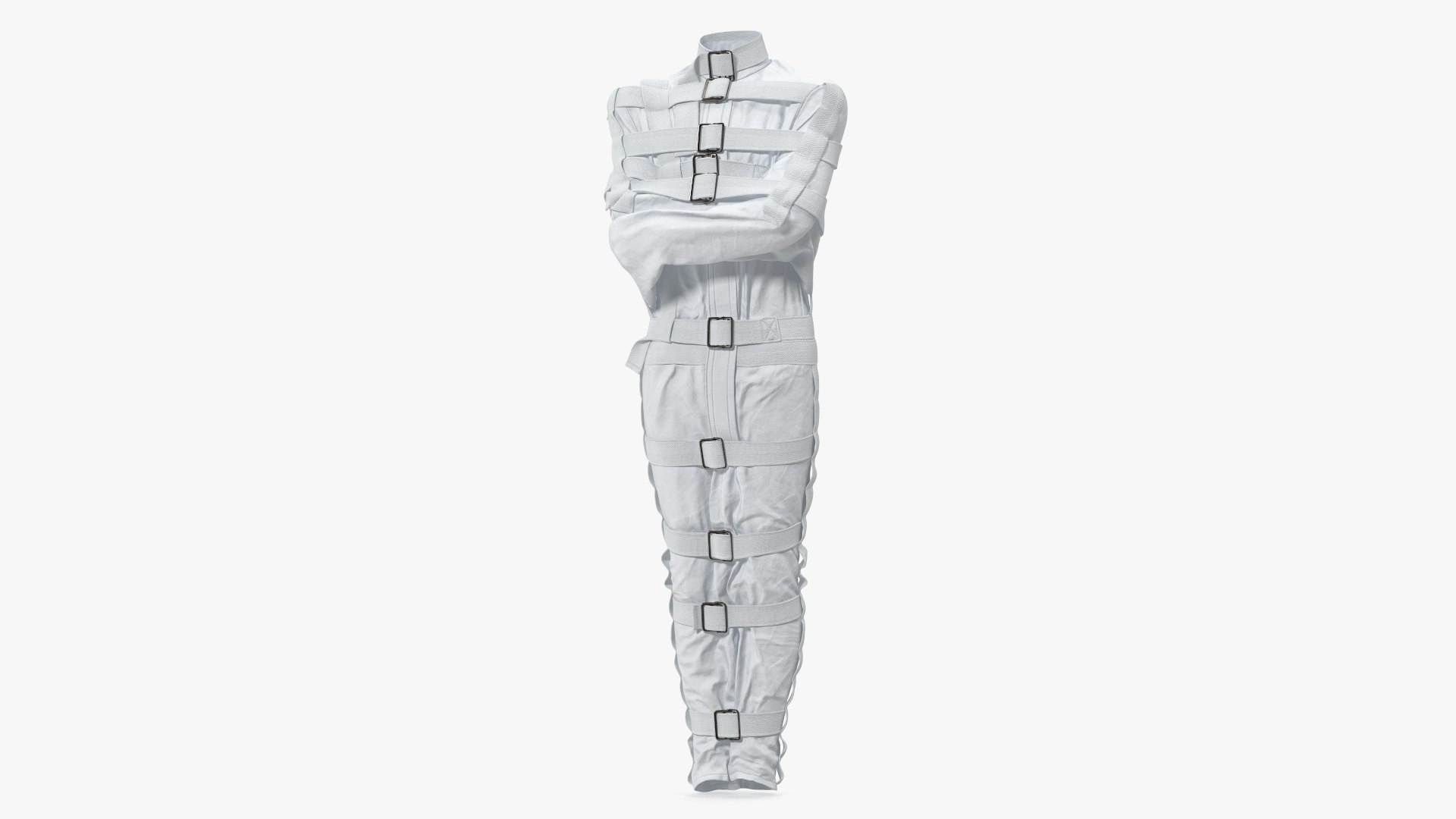Straitjacket Human Figure White Model - TurboSquid 2291254