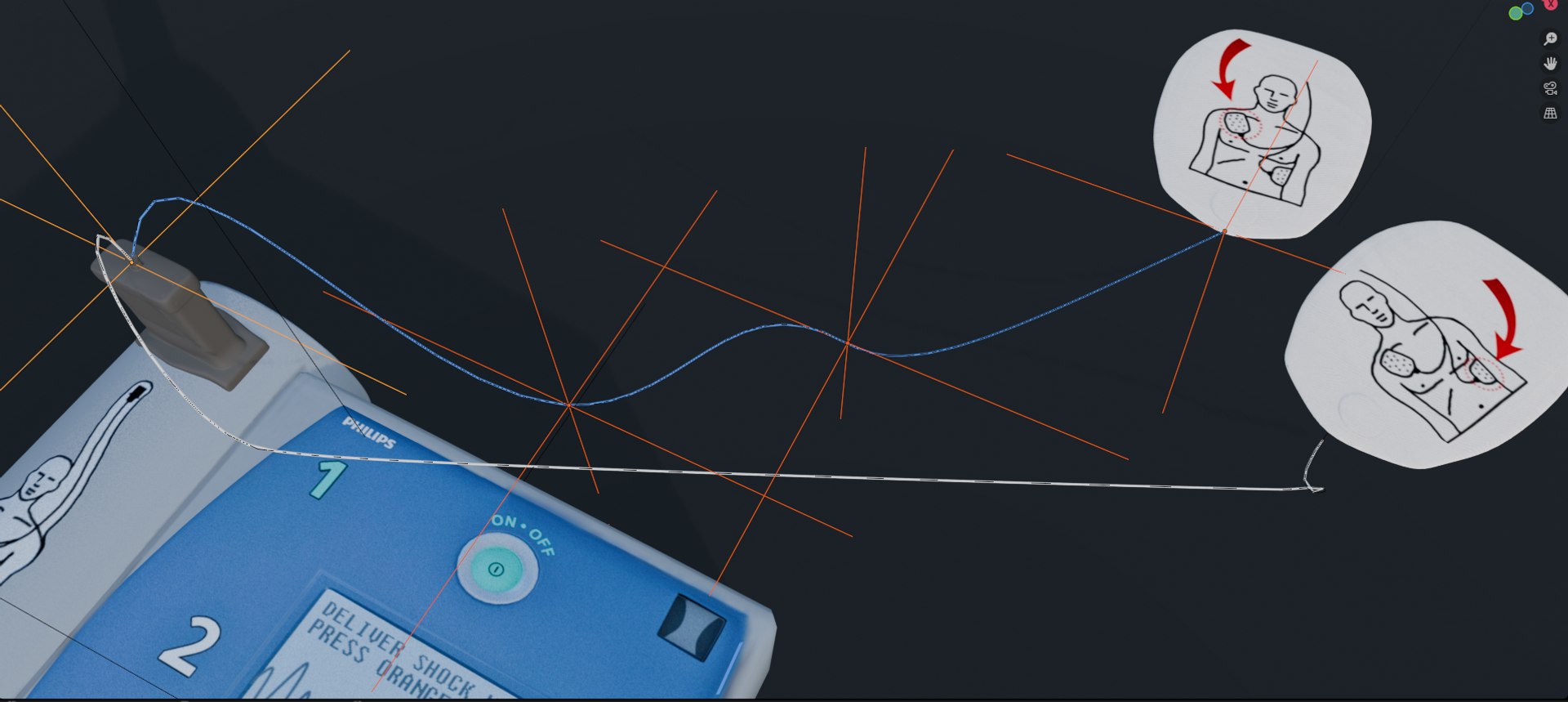 Philips HeartStart Defibrillator Model - TurboSquid 2415680