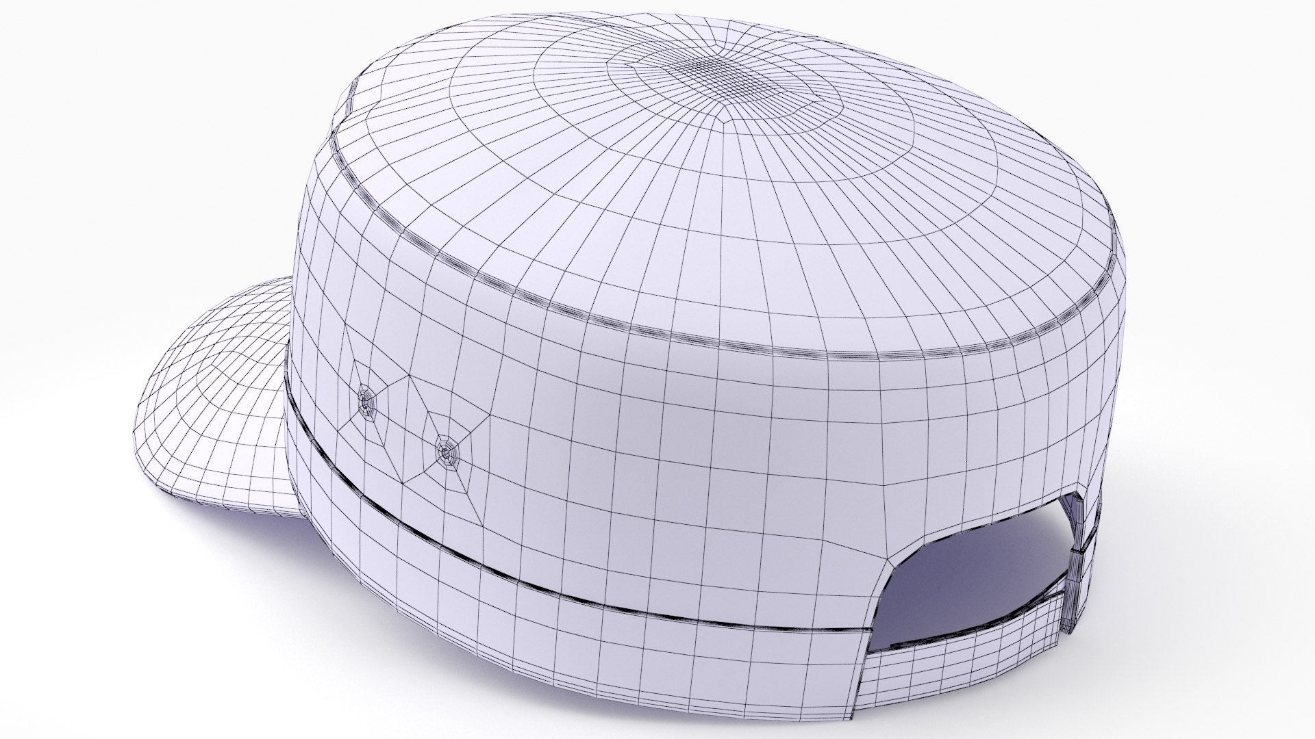 3D Brown Military Cap Model - TurboSquid 2342203
