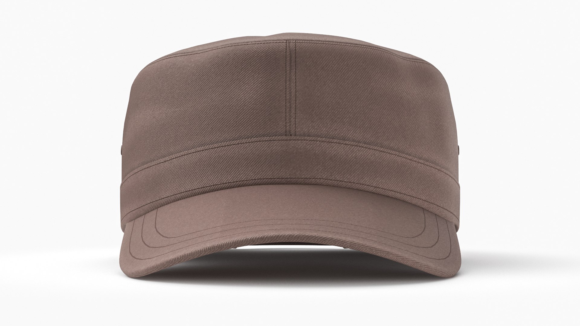 3D Brown Military Cap Model - TurboSquid 2342203