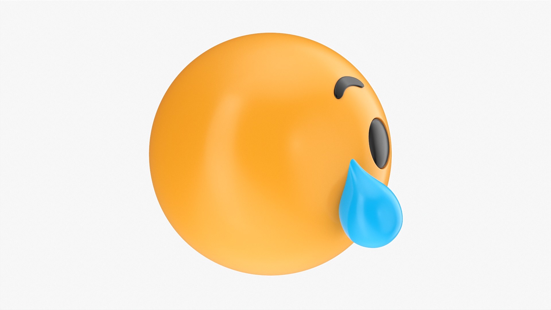 3D Emoji 053 Crying with tear model - TurboSquid 1817948