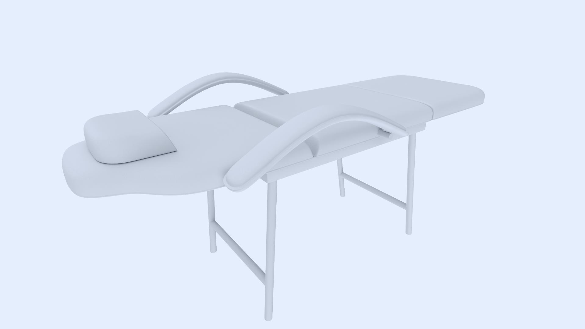 3D Beauty Salon Bed - TurboSquid 2040908