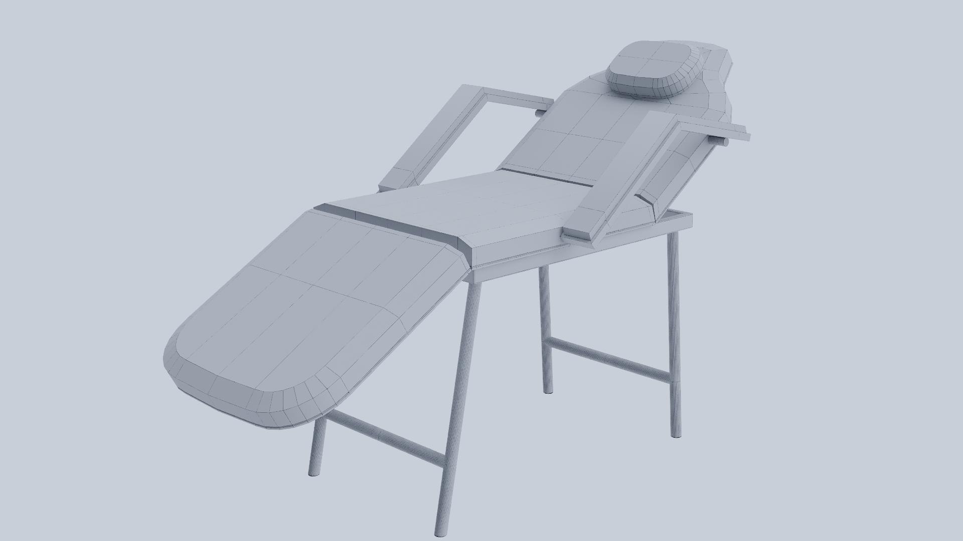 3D Beauty Salon Bed - TurboSquid 2040908