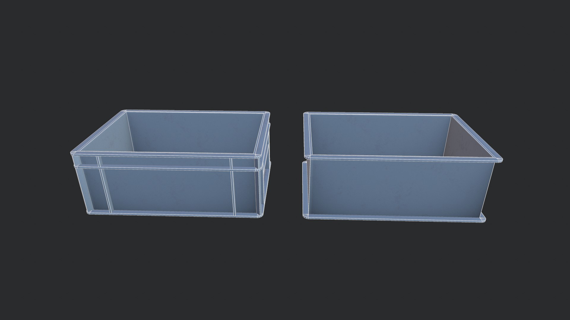 3D Euro Stacking Box Model - TurboSquid 1702885