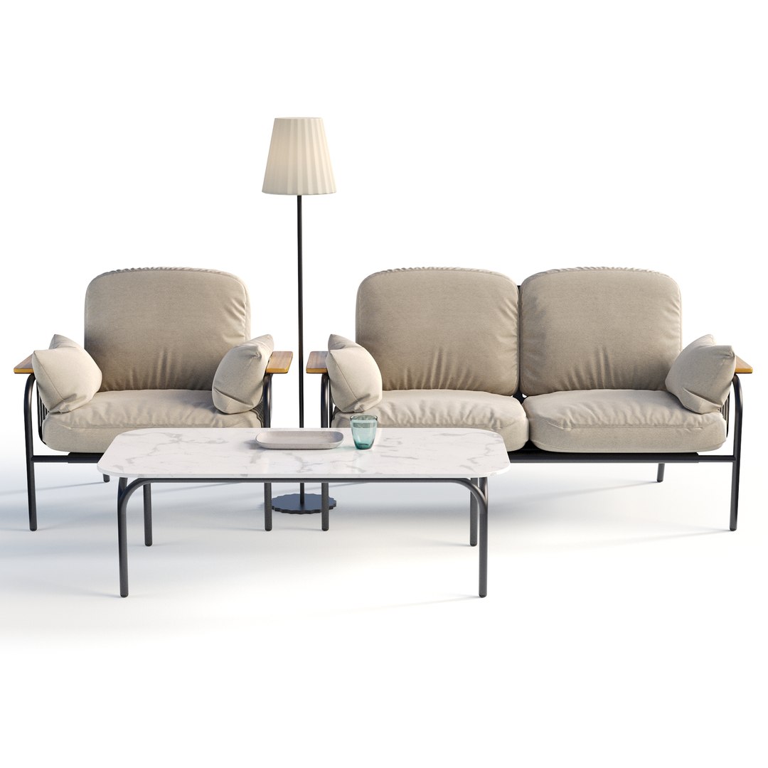 Capa Lounge Garden Collection Model - TurboSquid 2032045