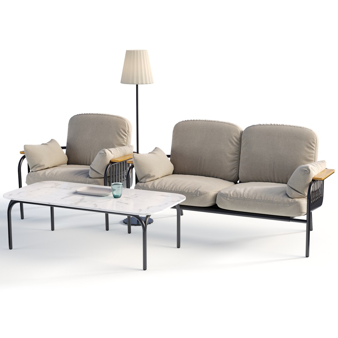 Capa Lounge Garden Collection Model - TurboSquid 2032045