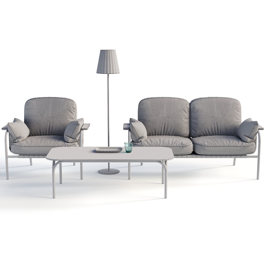 Capa Lounge Garden Collection Model - TurboSquid 2032045