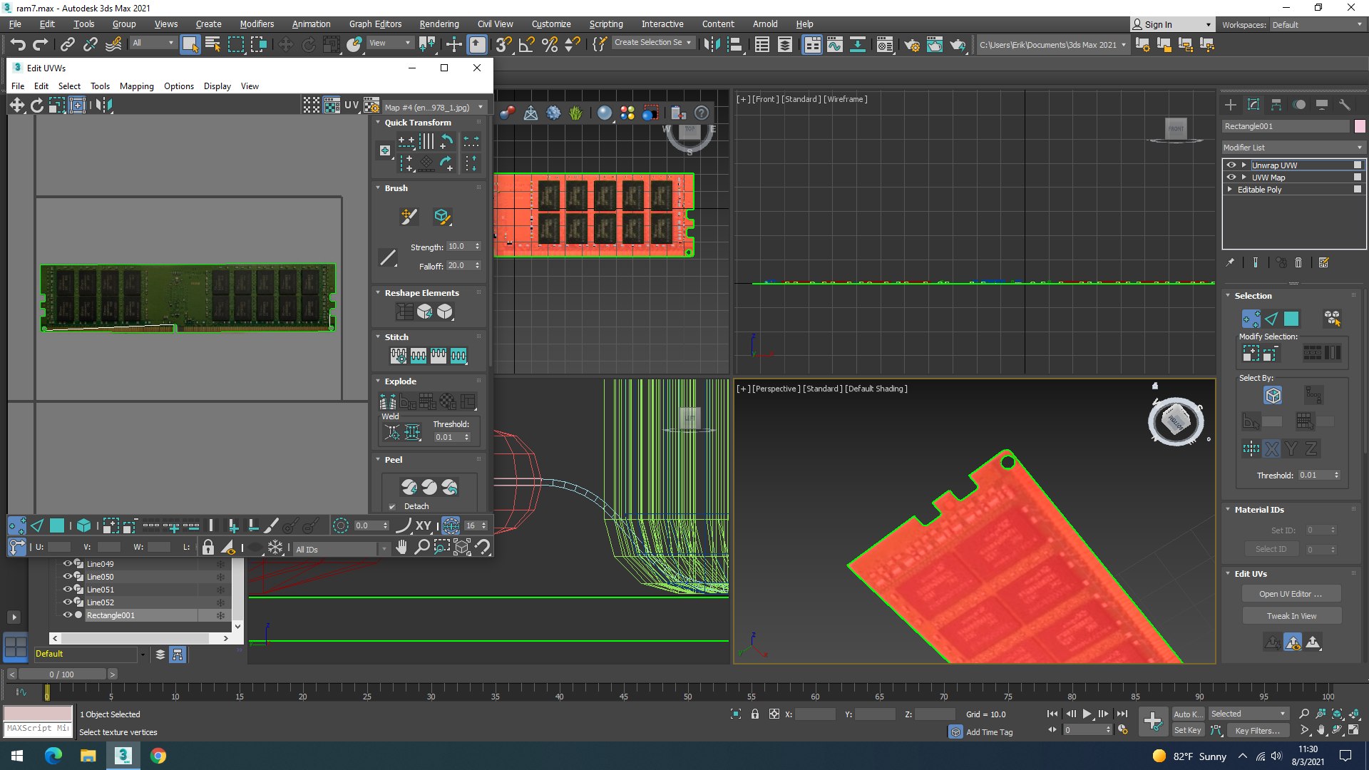 3D model DDR4 SDRAM Memory Module - TurboSquid 1768825