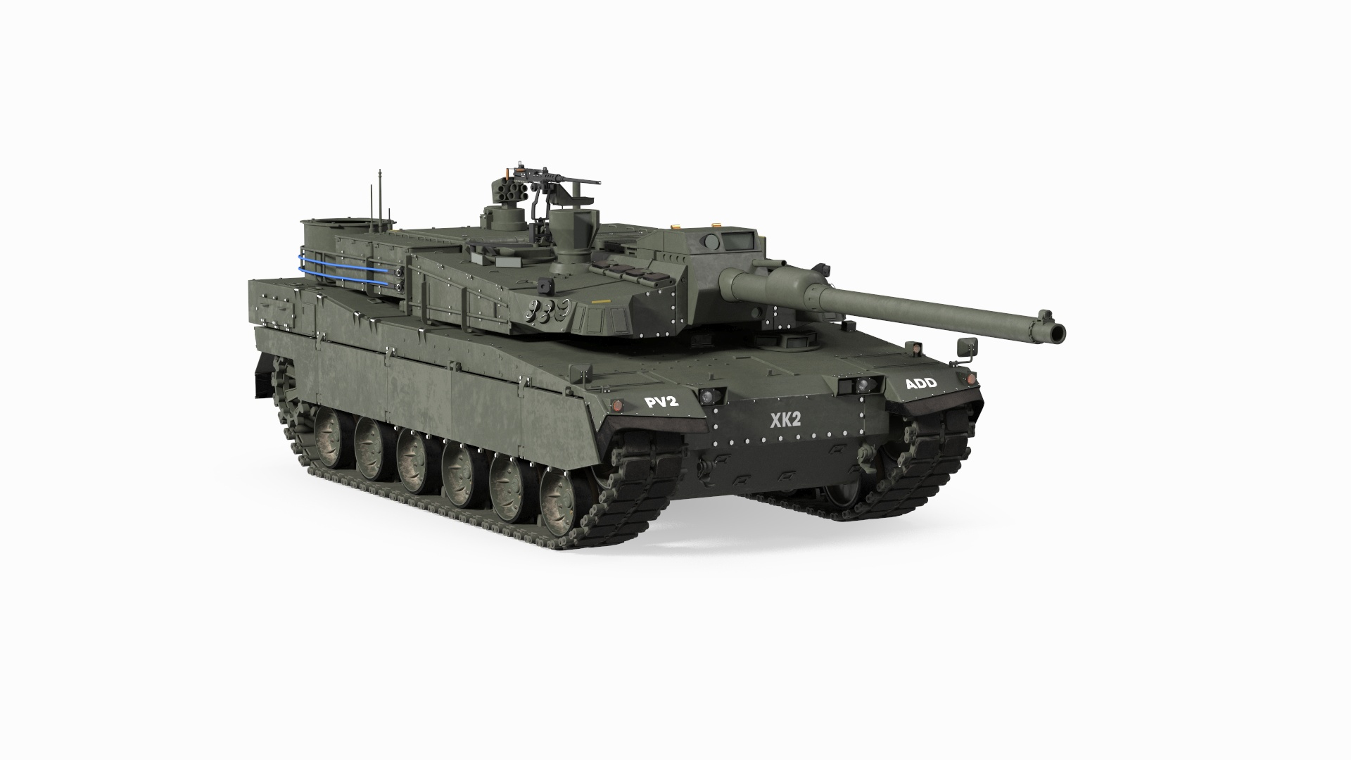 K2 Black Panther Tank Rigged 3D Model - TurboSquid 2224955