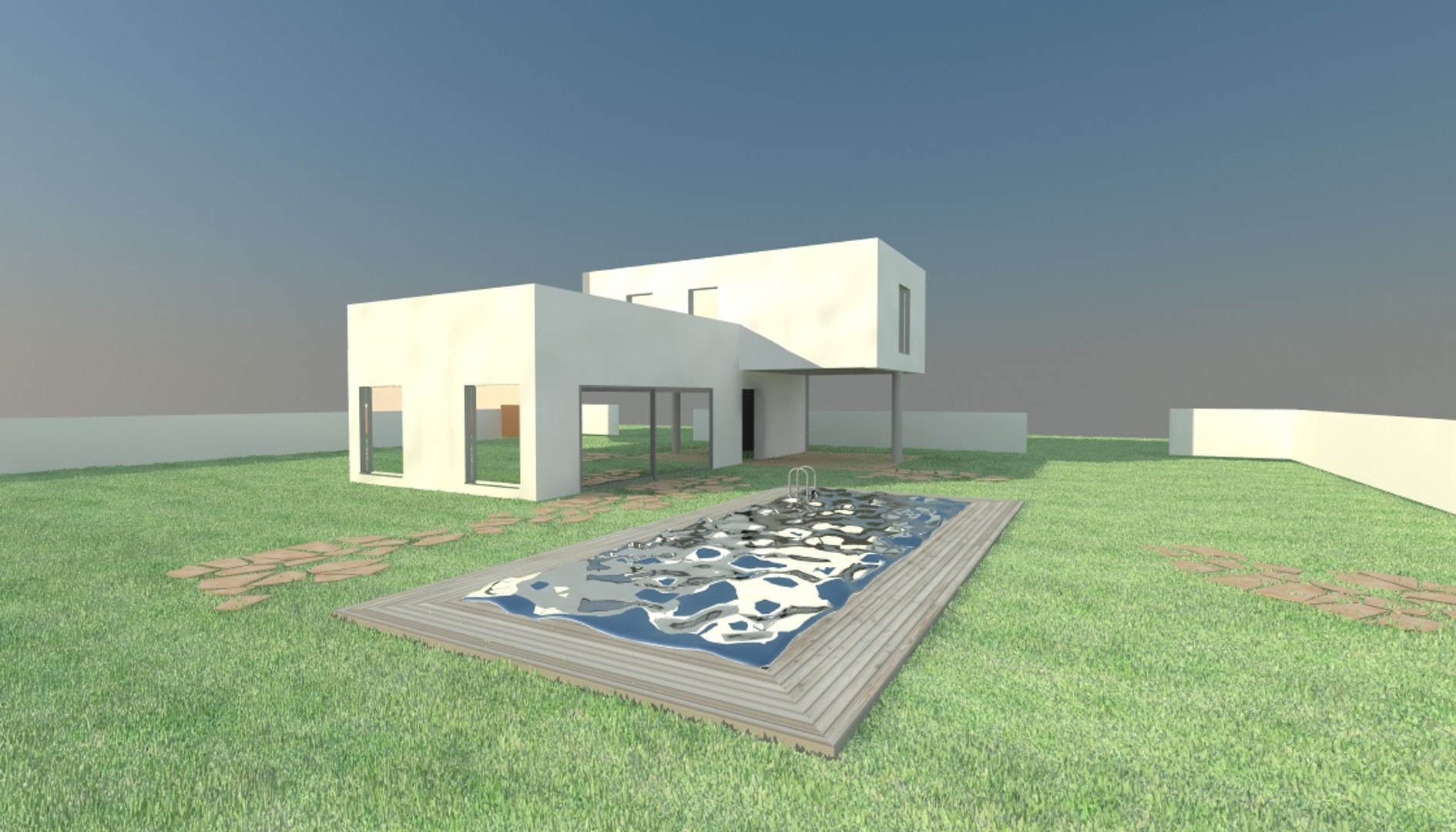 Villa Modern 3d Max