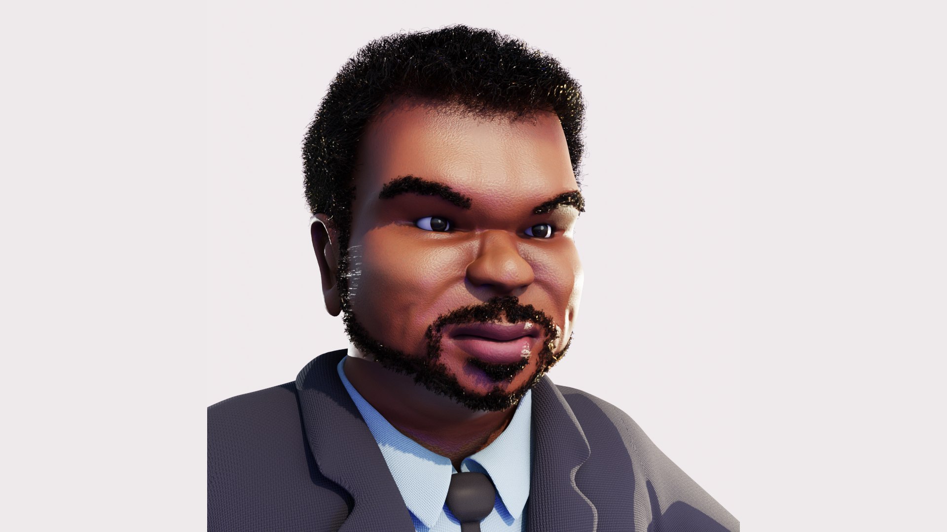 3D Darryl Philbon Caricature Rig - TurboSquid 2048116