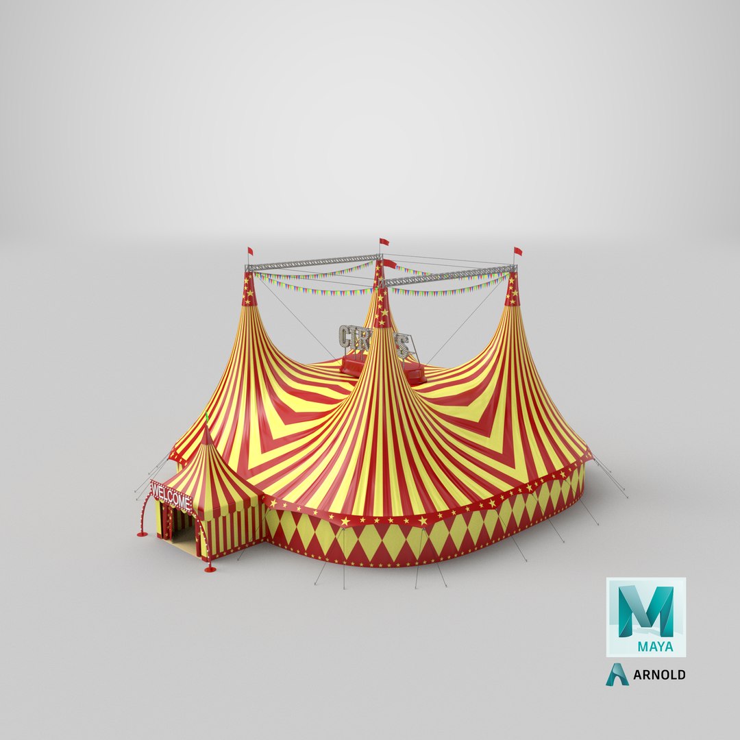 3D Exterior And Interior Circus Tent 04 - TurboSquid 2078893