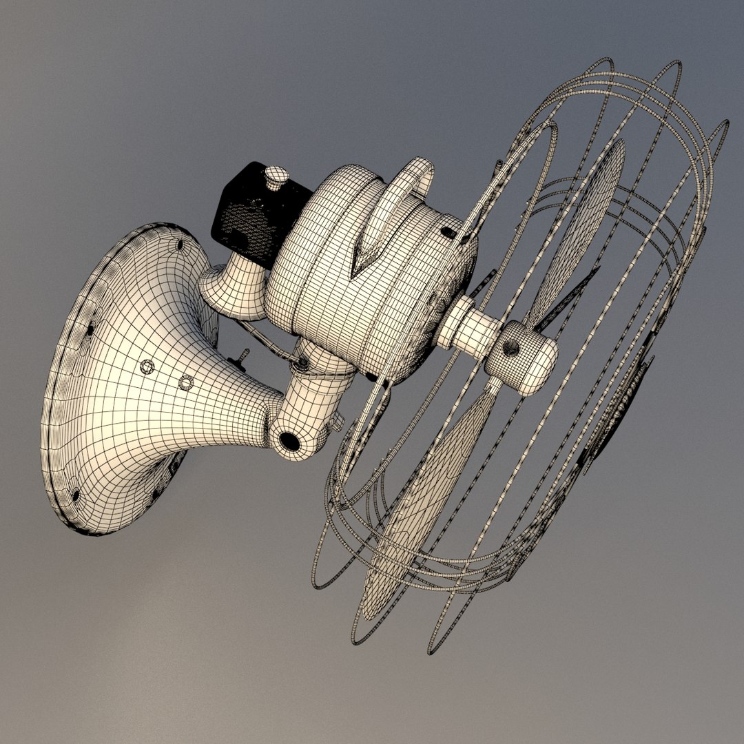 Free 3D Wall Fan - TurboSquid 1444589