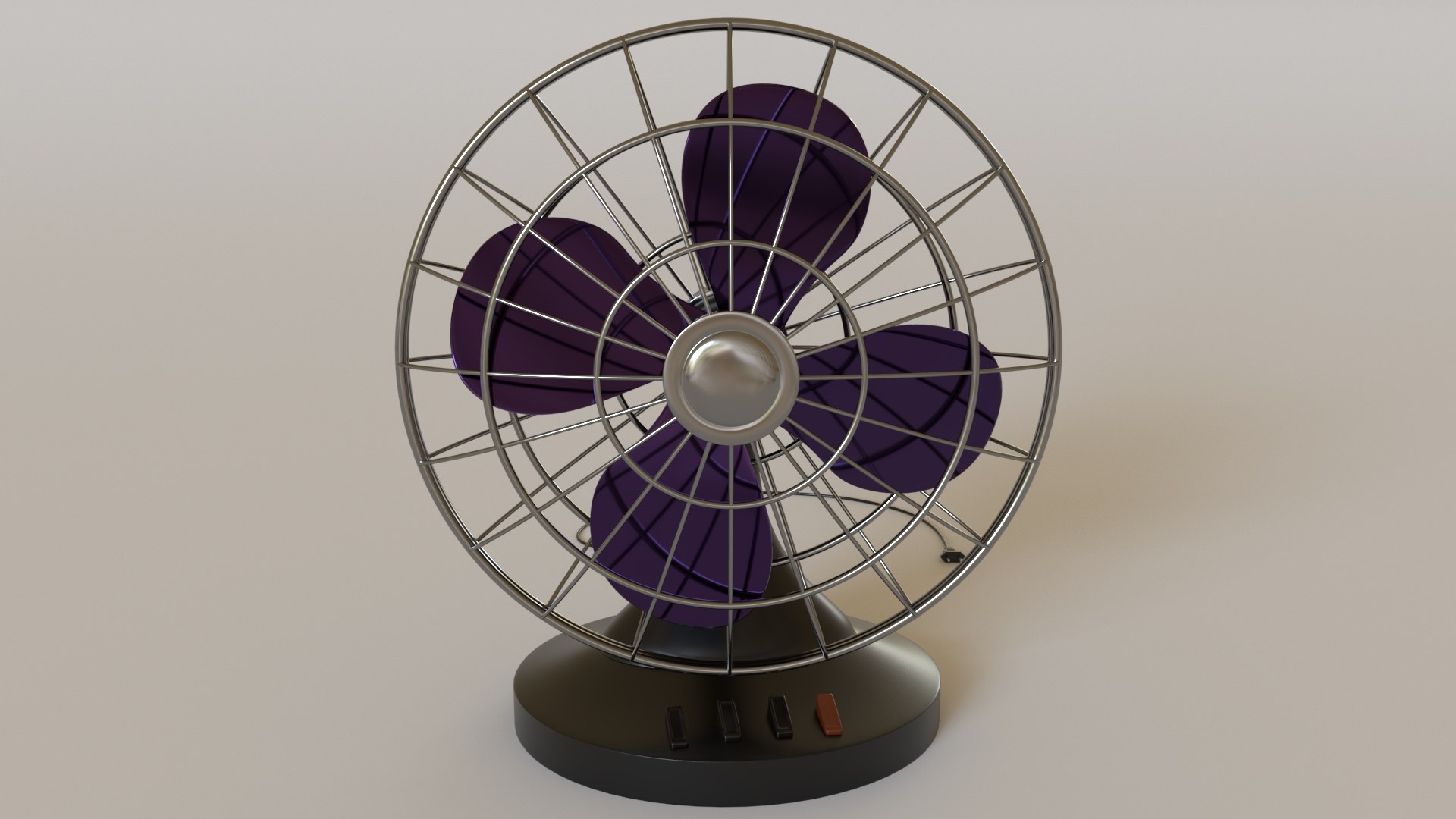 Fan table 3D - TurboSquid 1690413