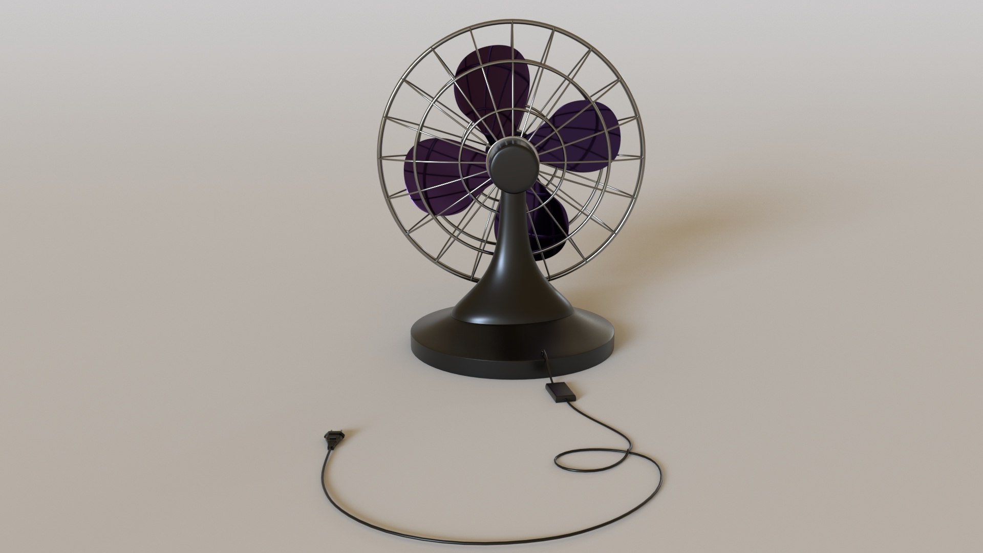 Fan table 3D - TurboSquid 1690413