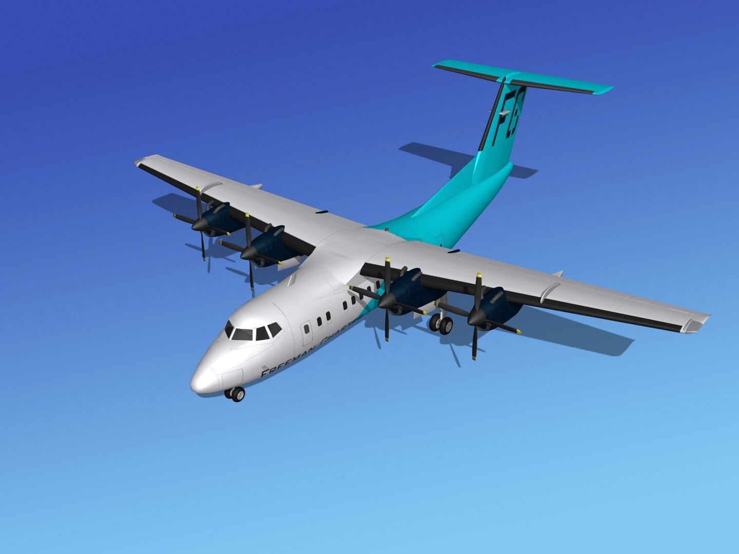 3d Model Dhc-7-200 Passenger Freight