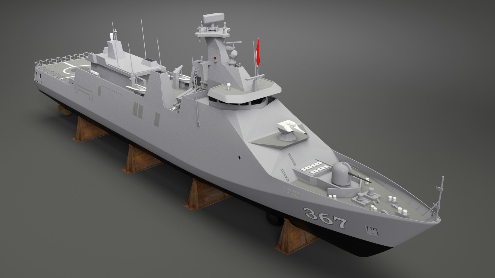 Frigate Sigma 3d Model
