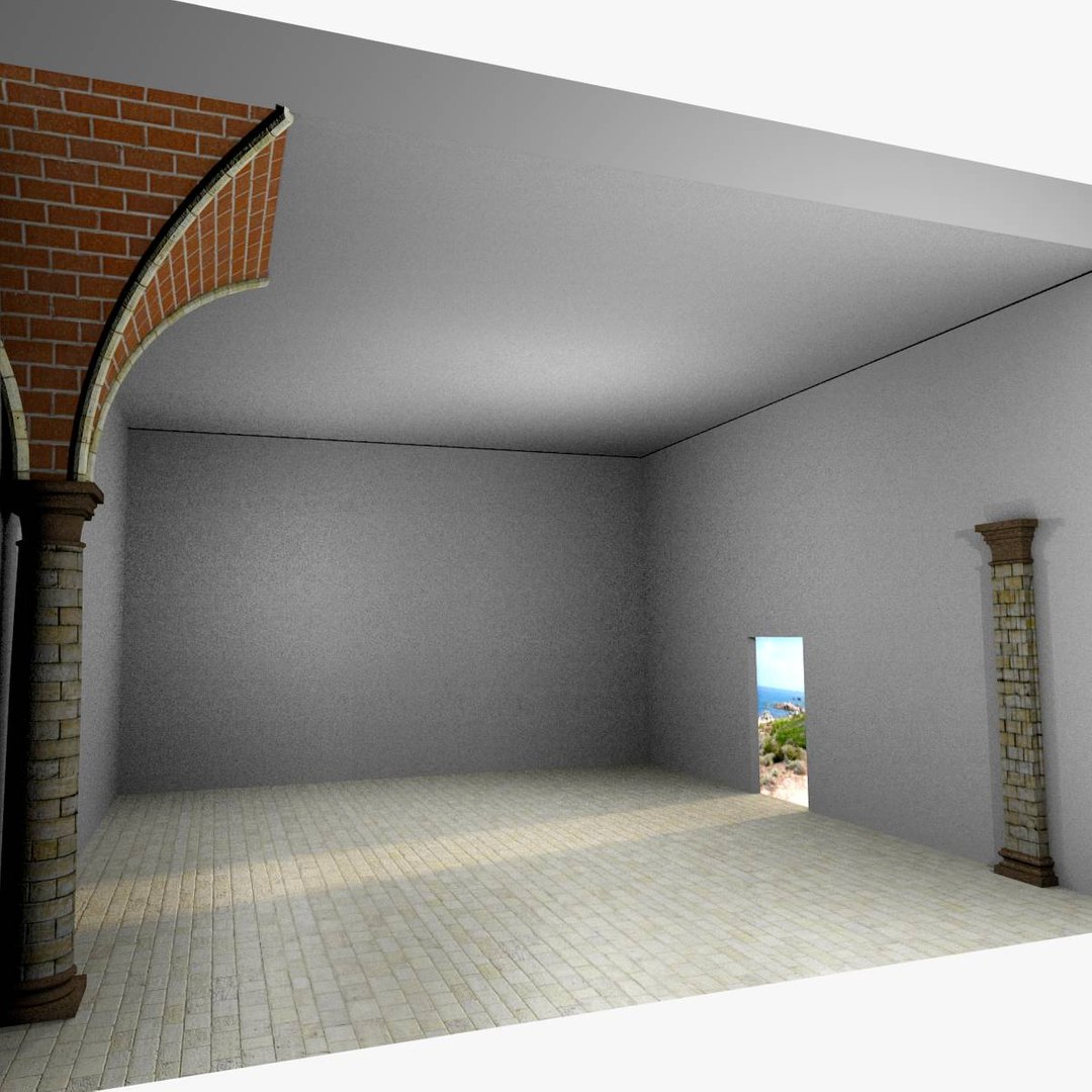 3d Romanic Vaulting Column Spacings