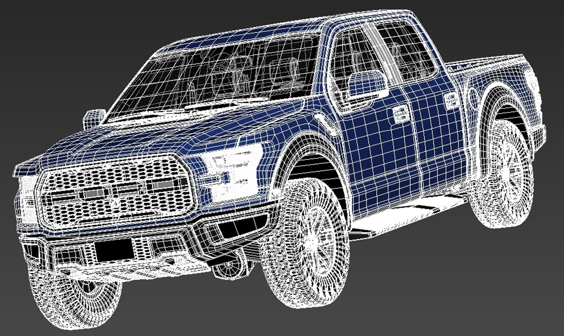 Ford F-150 Raptor Crew Cab 2017 3D Model - TurboSquid 2222227