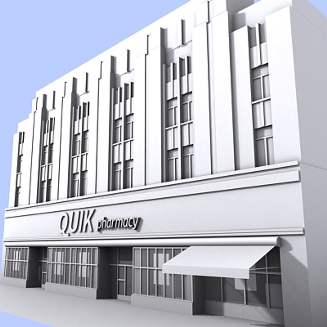 3d Modern Store Storefront Model