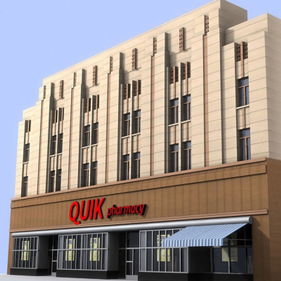 3d Modern Store Storefront Model