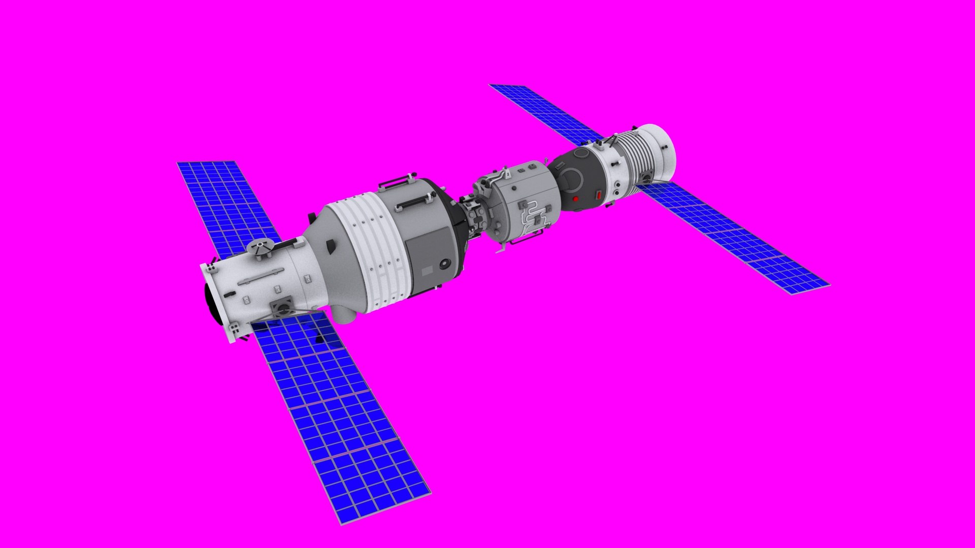 3D Airship Of Shenzhou 10 Tiangong Model - TurboSquid 1960833