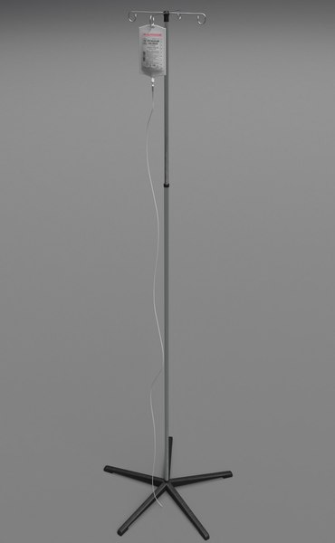 3D drip stand - TurboSquid 1555283