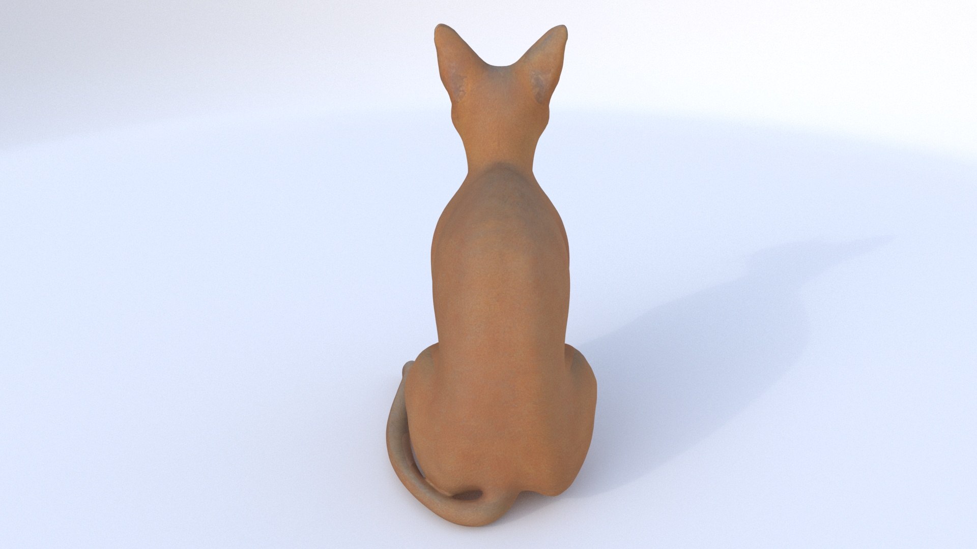 3D Abyssinian Seated Model - TurboSquid 2334339