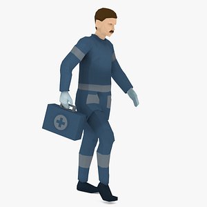 Rigged And Low Poly Paramedic 3D Models For Download | TurboSquid