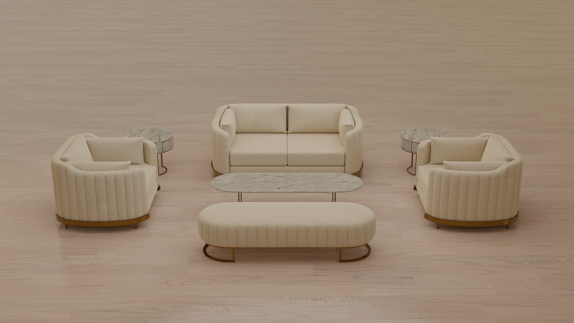 Sofa Set 02 Model - TurboSquid 1967189