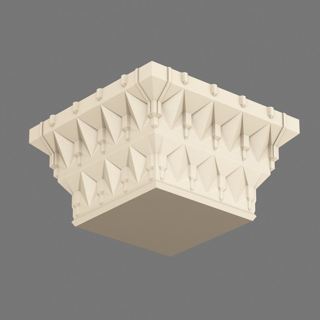 Islamic Column Capital 3D - TurboSquid 1983385