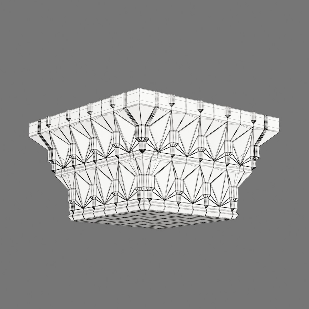 Islamic Column Capital 3D - TurboSquid 1983385