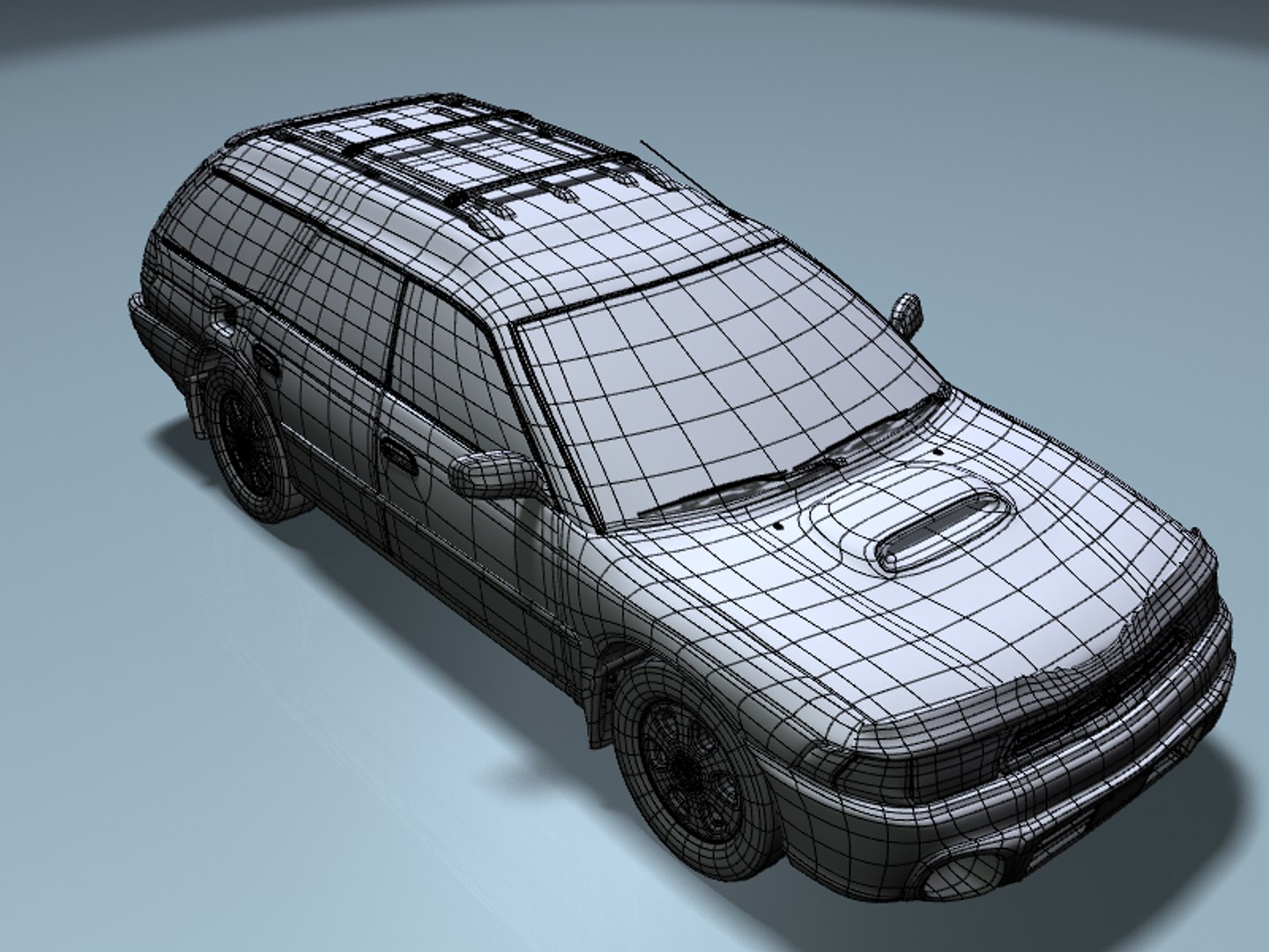 1998 Subaru Outback Legacy 3d Model